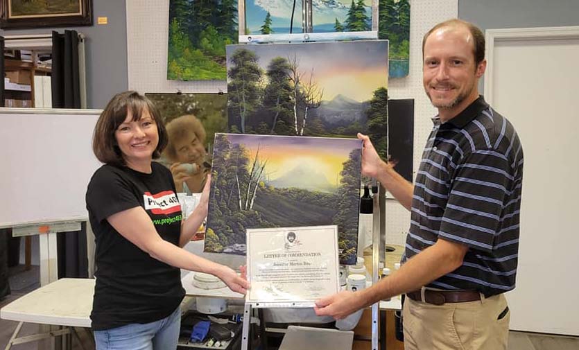 Happy Little Trees: Florida artist recreates Bob Ross paintings